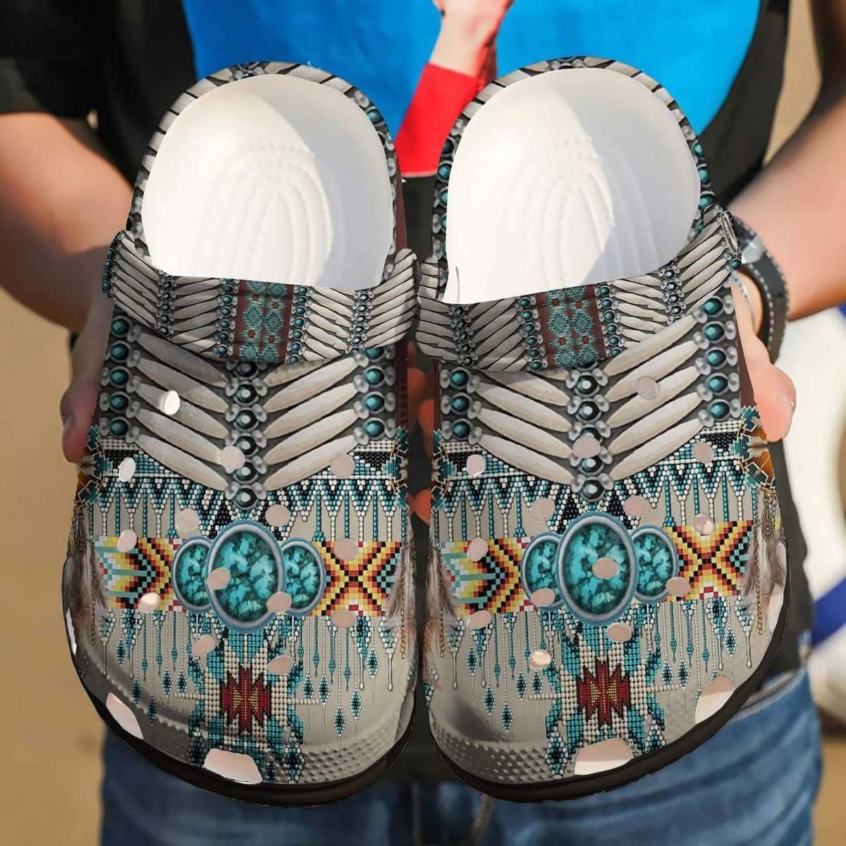 Native American Crocs Clogs Shoes - MerchNeo